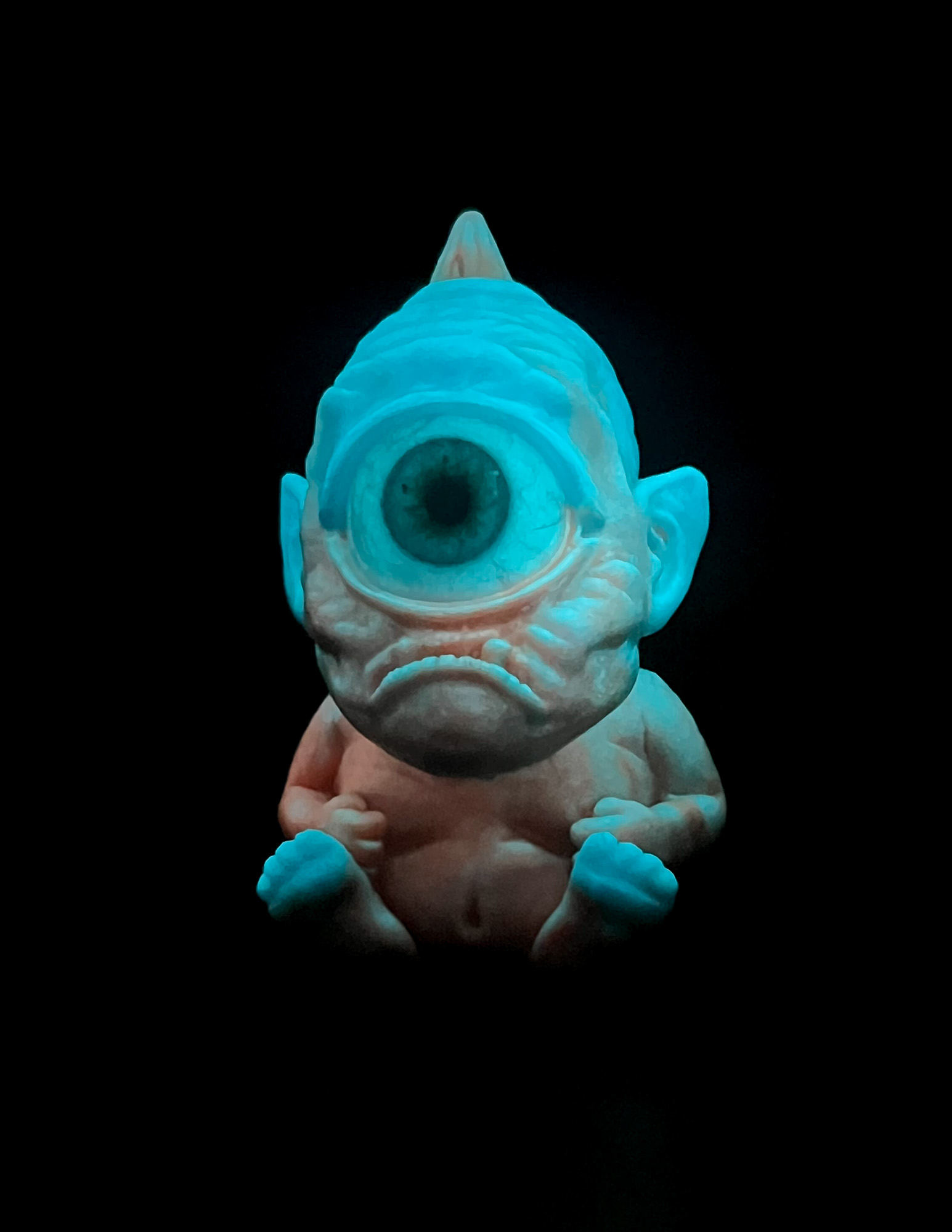 Cyclops - Marble Blue & Orange